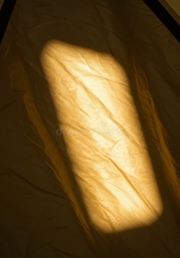 Warm Golden Light Illuminating Beige Fabric Texture Stock Illustration ...