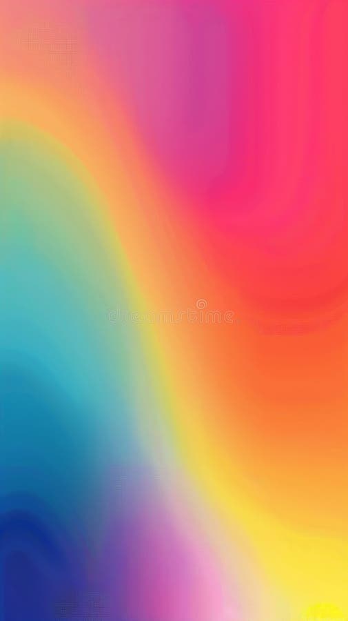 Warm Gradient with Smooth Transition of Rainbow Colors Stock ...