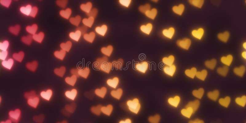 Warm Heart Shapes Bokeh Background Stock Photo - Image of shapes, heart ...