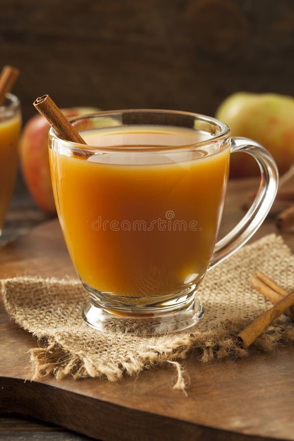 Warm Hot Apple Cider stock photo. Image of glass, fruit - 77015474
