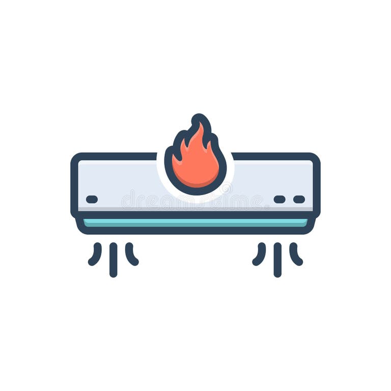 Color Illustration Icon for Warm, Snug and Heat Stock Illustration ...