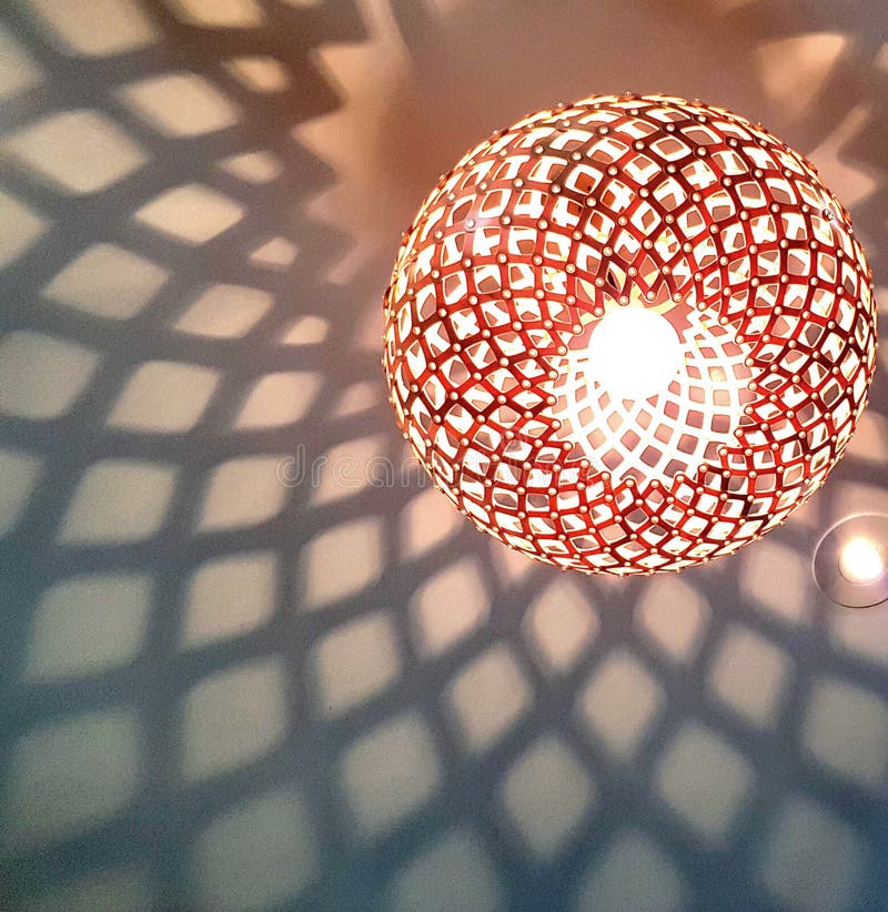 Soft Shadow Patterns from a Modern Lamp Fitting Stock Photo - Image of ...