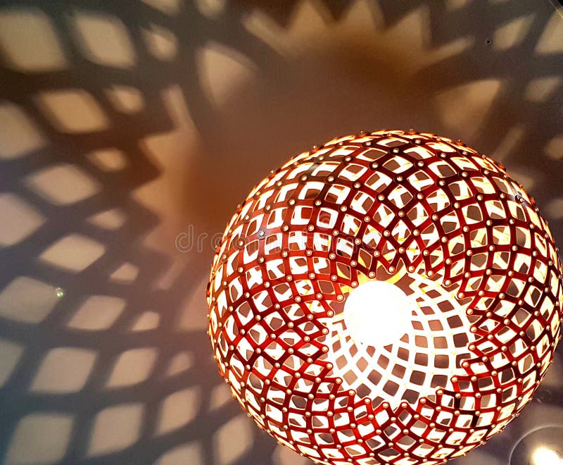 Soft Shadow Patterns from a Modern Lamp Fitting Stock Photo - Image of ...