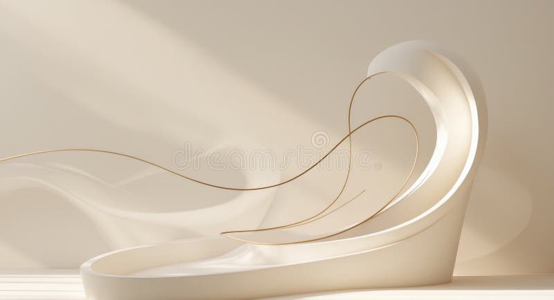 Warm and Inviting Abstract Line Art with Comfortable Smooth Lines and ...