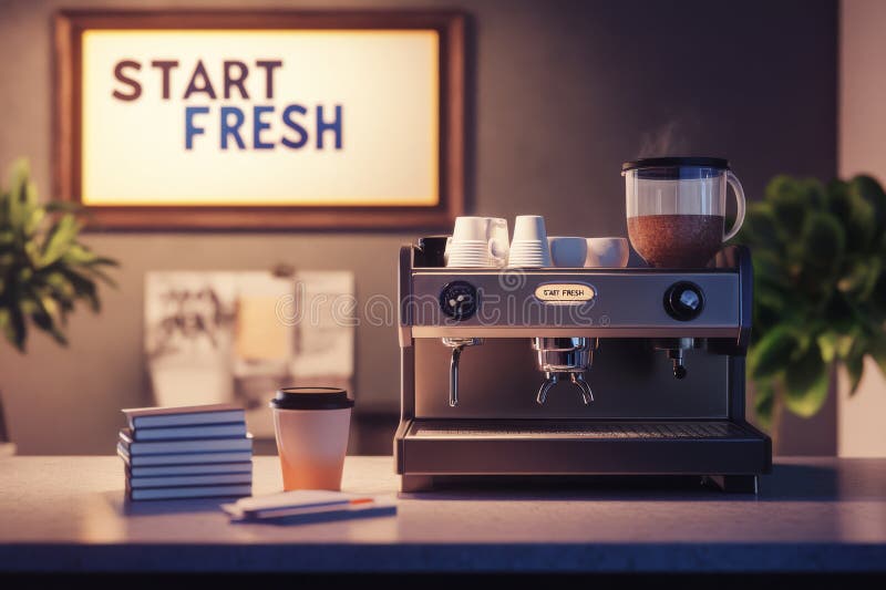 Cozy Office Break Area stock illustration. Illustration of environment ...