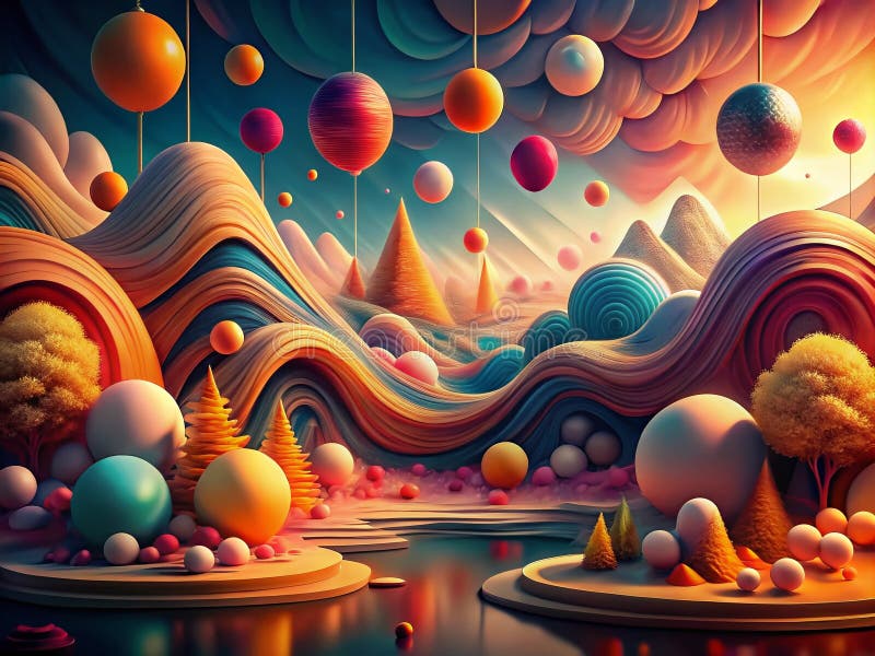 Warm Inviting 3D Abstract Backgrounds Soft Textures Vintage Style for ...