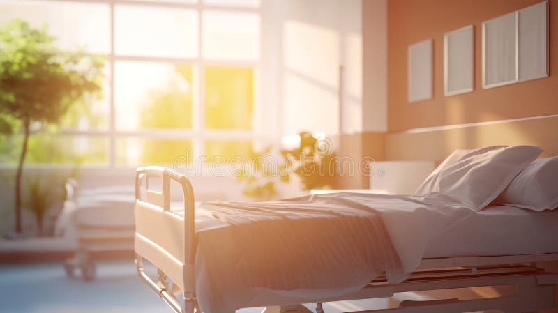 Warm and Inviting 3d Render of a Hospital Room with Natural Light and ...