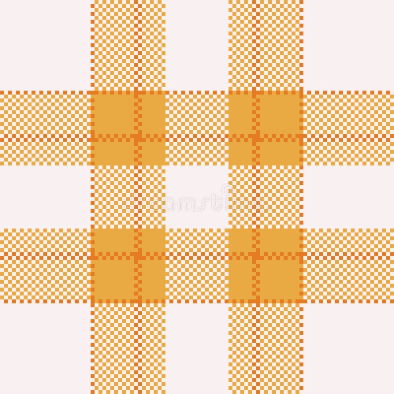 Warm, Inviting Orange and White Plaid Pattern. Perfect for Textile ...