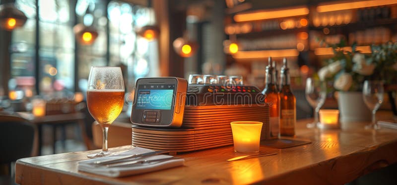 Explore Cozy Modern Restaurant Interior, Lit with Candles and Beverages ...