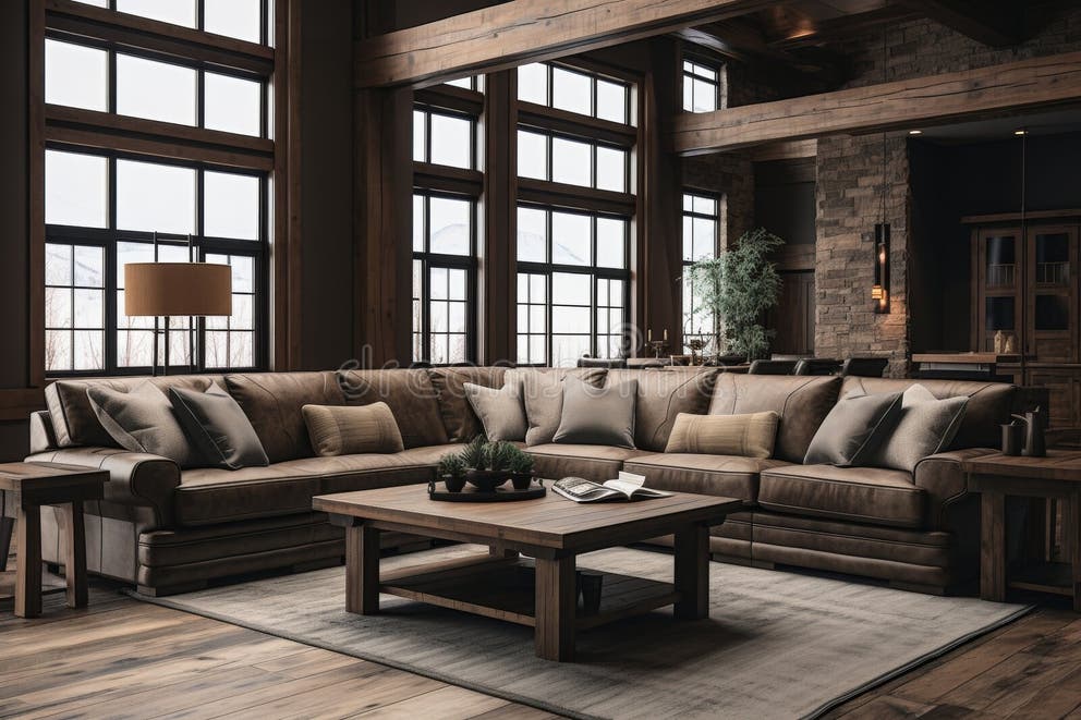 Warm and Inviting Rustic Barn Room Interior Design Blending Natural ...