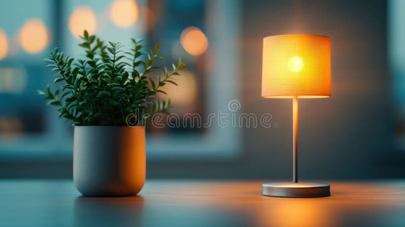 Warm Light Illuminates a Study Desk a Cozy and Inspiring Setting for ...