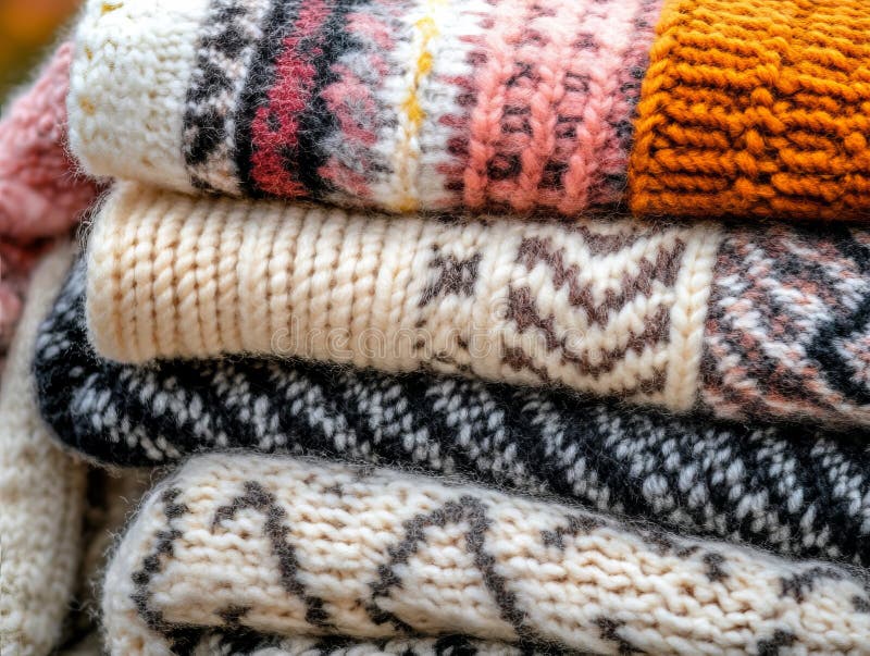 Warm Knitted Textures: Inviting Fall and Winter Yarn Designs in Bright ...