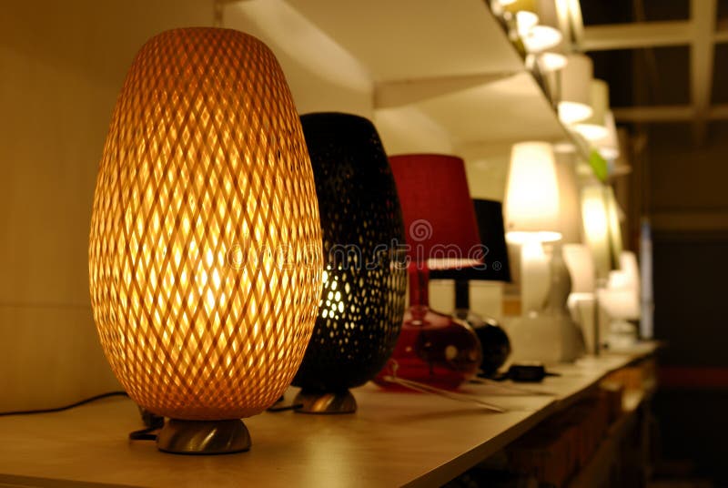 Warm lamp stock photo. Image of place, desk, electric - 12729890