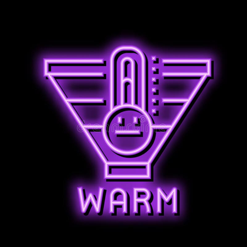 Warm Leads Neon Glow Icon Illustration Stock Vector - Illustration of ...