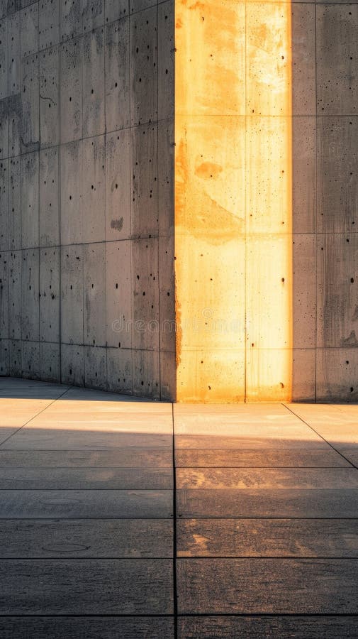 Concrete Wall with Geometric Shadow Patterns, Minimalist Architecture ...