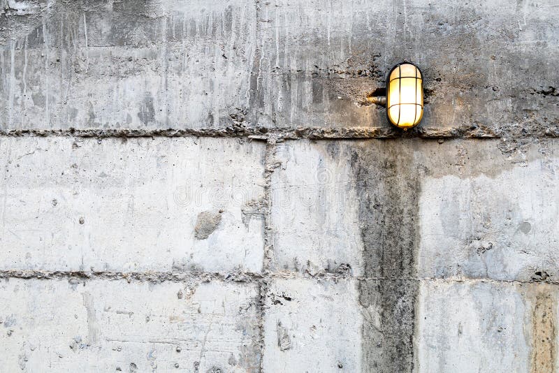 Warm Light on Concrete Wall Texture Background Stock Photo - Image of ...