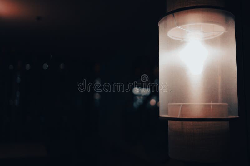 Warm light lamp stock image. Image of bright, atmosphere - 311264111