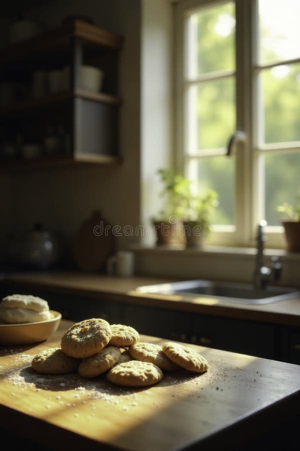 Warm Light Pours through Windows of Cozy Kitchen, Cozy Kitchen, Baking ...