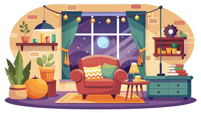 The Warm Lighting and Comfortable Setting Create a Cozy and Inviting ...