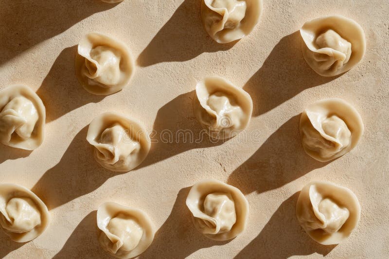Warm Lighting and Minimal Backdrop for Chinese Dumplings Stock ...