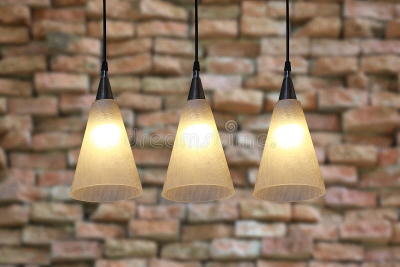 Warm Lighting Modern Ceiling Lamps. Stock Image - Image of equipment ...