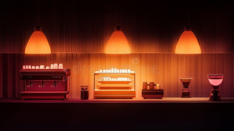 Warm Lighting Plants Bring Cozy Touch Modern Minimalist Interior Space ...