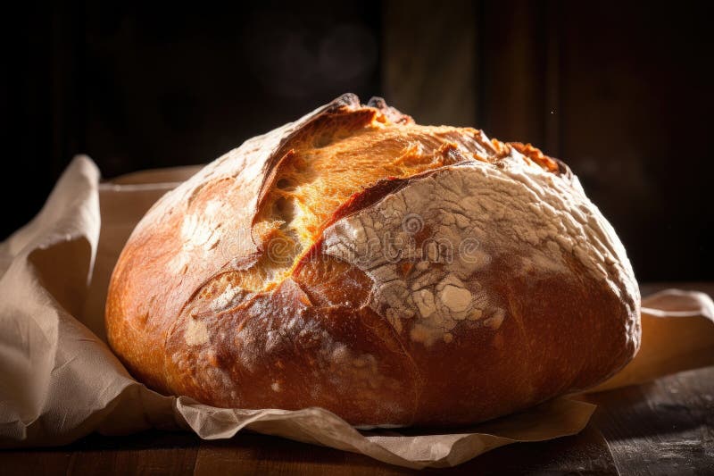 Warm Loaf of Freshly Baked Bread, Bursting with Flavor and Texture ...