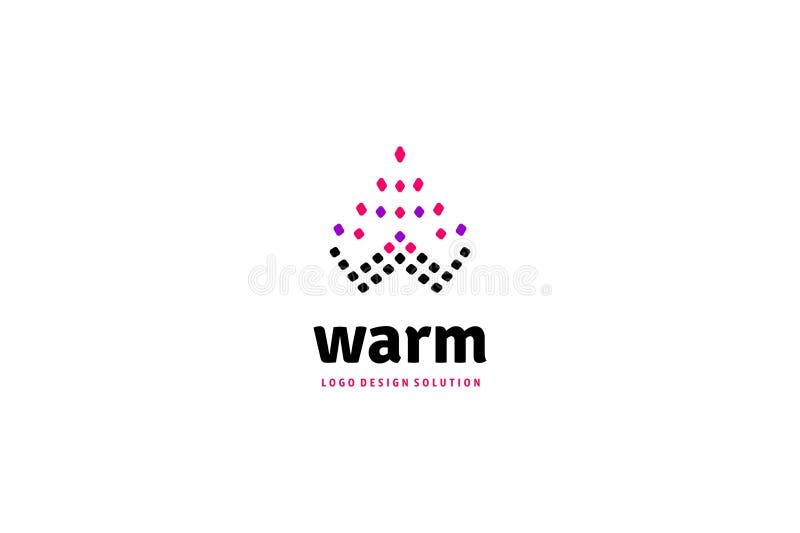 Warm Logo Design Solution with Gas Fire Stock Vector - Illustration of ...