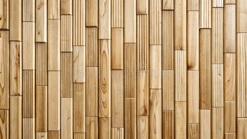 Warm Luxurious Wooden Batten Wall a Stunning Natural Beige Texture ...