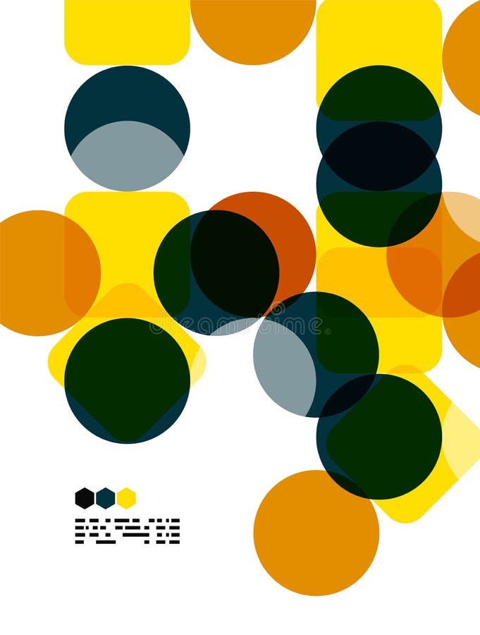 Warm Modern Color Geometric Abstract Background Stock Vector ...