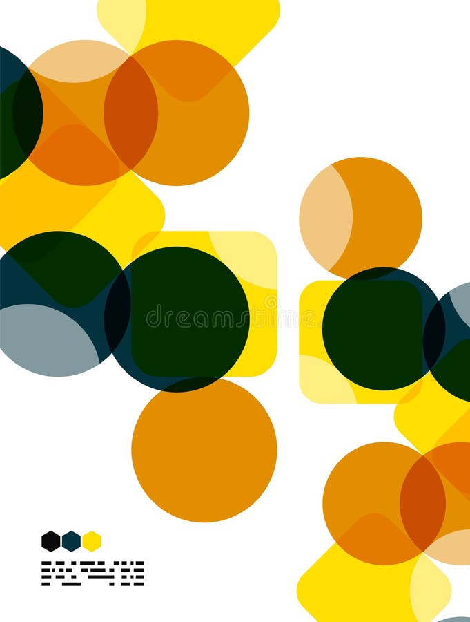 Warm Modern Color Geometric Abstract Background Stock Vector ...