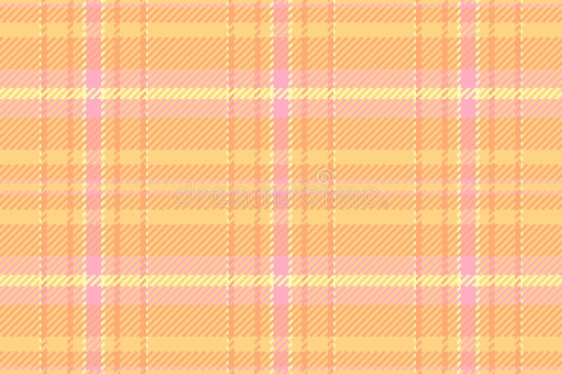 Warm, Pastel Plaid Pattern in Orange, Pink and Yellow. Ideal for ...