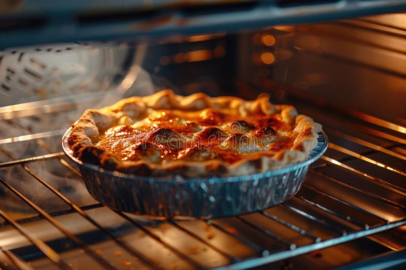 Pie in Oven stock photo. Image of comfort, culinary - 374332014
