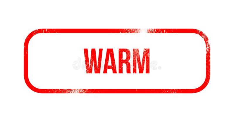 Warm - Red Sign with Clouds in Background Stock Illustration ...