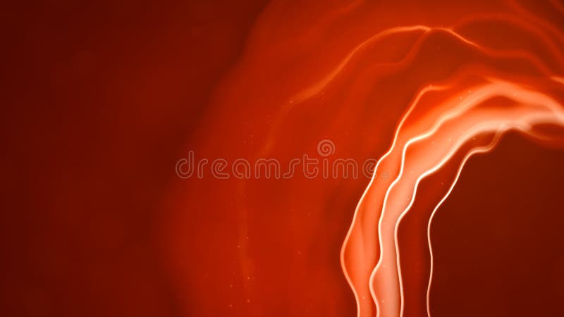 Warm Red - Orange Ardent Soft Objects - Abstract 3D Rendering Stock ...
