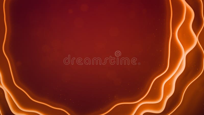 Warm Red - Orange Ardent Volumetric Objects - Abstract 3D Illustration ...
