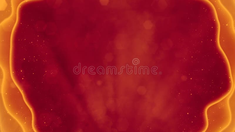 Warm Red - Orange Winking Gentle Shapes - Abstract 3D Rendering Stock ...