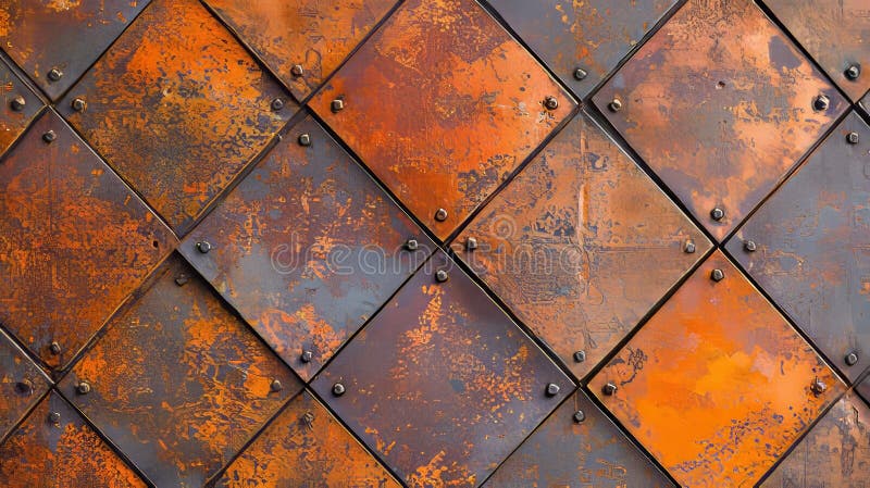 Rustic Metal Tiles Diamond Pattern Stock Photos - Free & Royalty-Free ...