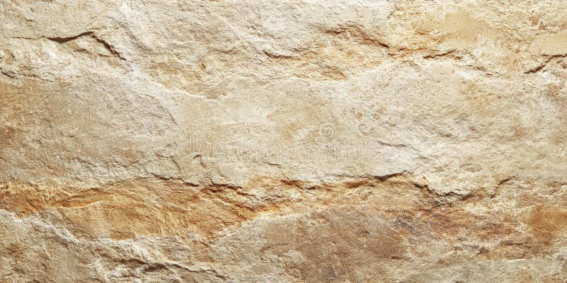 A Warm Sandstone Colored Textured Stone Surface with a Smooth, Polished ...