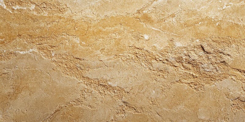 A Warm Sandstone Colored Textured Stone Surface with a Smooth, Polished ...