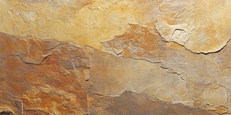 A Warm Sandstone Colored Textured Stone Surface with a Smooth, Polished ...