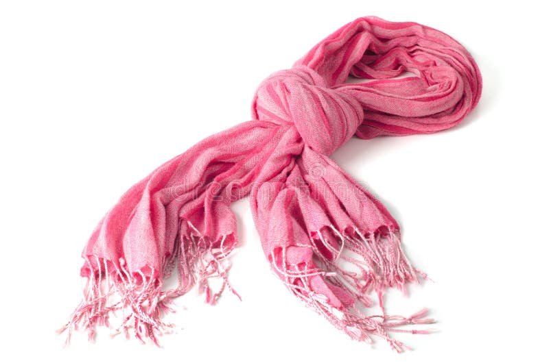 Pink female scarf stock photo. Image of pink, autumn, dress - 6099694