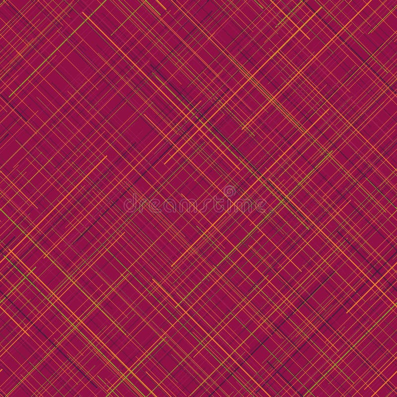 Warm Seamless Pattern. Random Lines. Vibrant Colors. Plaid Abstract ...