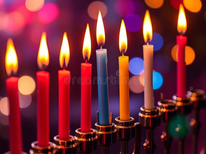 A Warm and Shimmering Hanukkah Celebration a Stunning Visual Display of ...