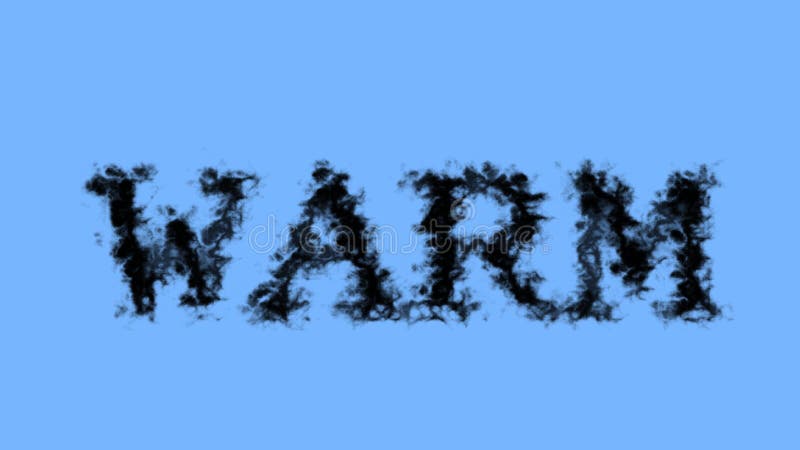 Warm Smoke Text Effect Sky Isolated Background Stock Illustration ...