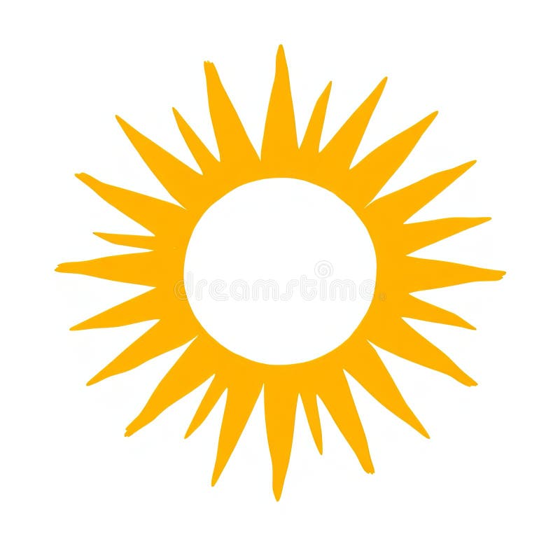 Warm Solar Energy Icon stock illustration. Illustration of glow - 373374266