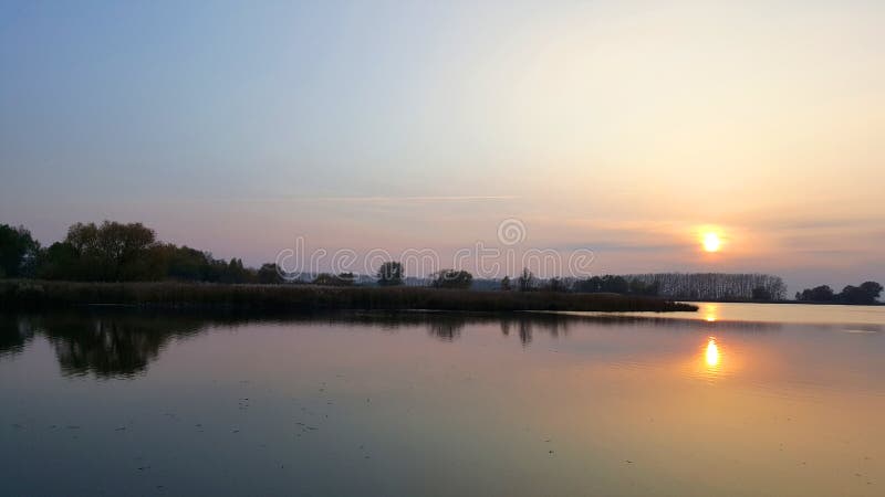 Warm Evening on the Quiet Lake Stock Photo - Image of russian, earth ...