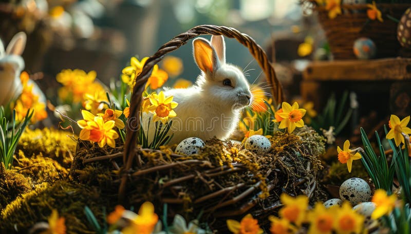 Easter rabbit stock photo. Image of traditional, rabbit - 12475024