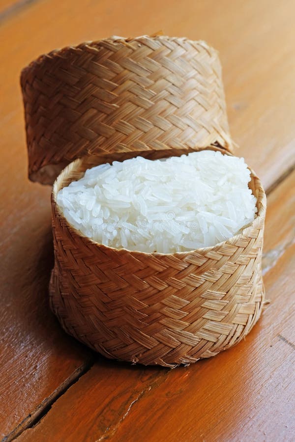 Warm Sticky Rice in the Bamboo Package Stock Image - Image of culture ...