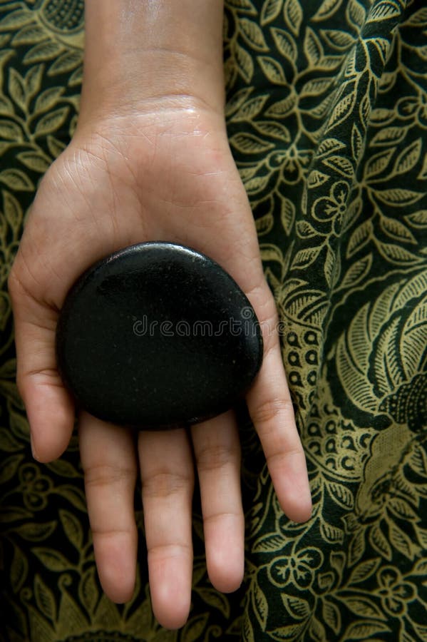 Warm stone therapy stock image. Image of laying, cleanse - 6673547